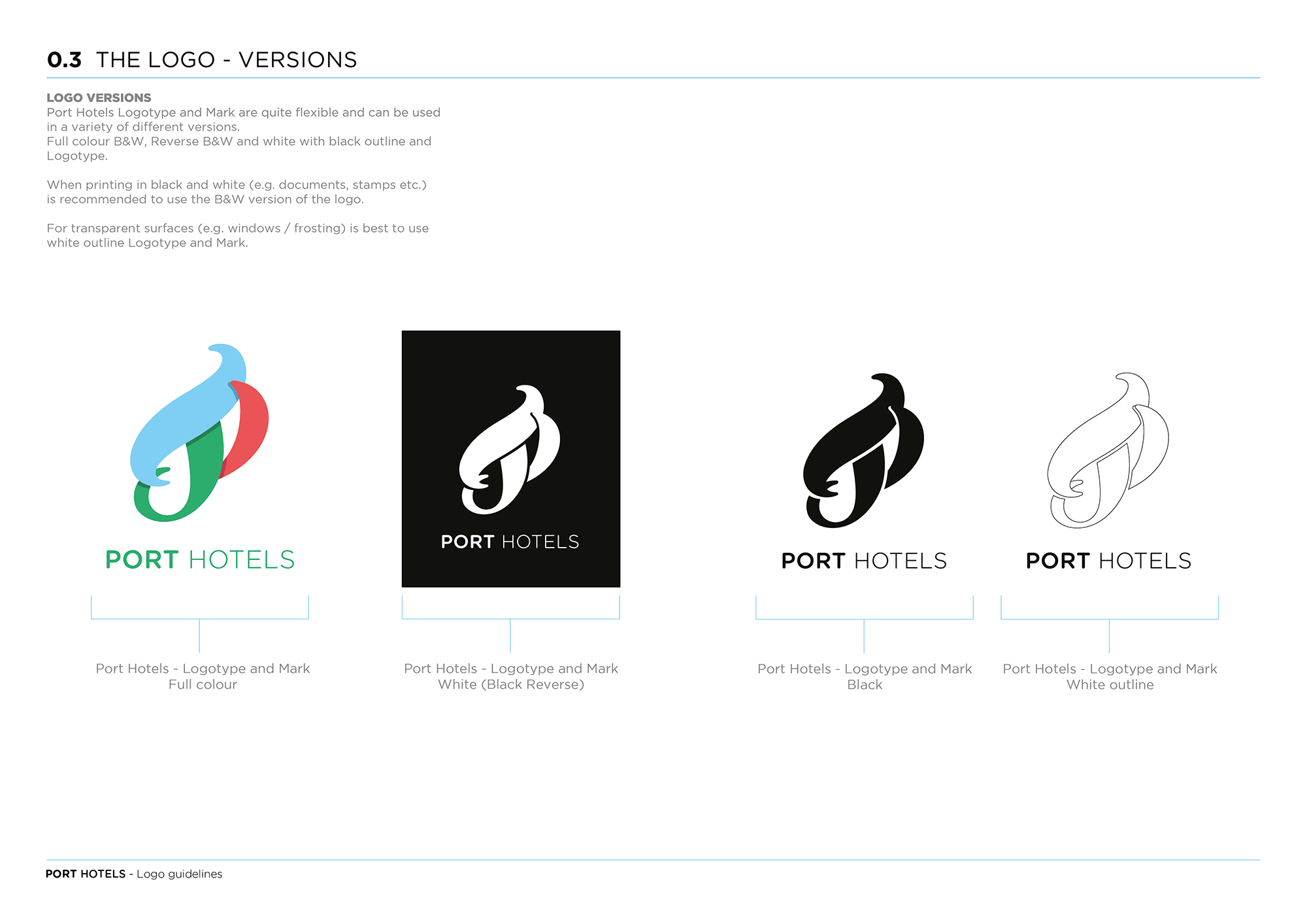 Port Hotels – Corporate Identity – Robin Bini Schneider